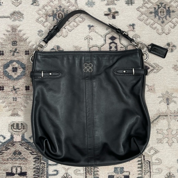 Coach | Bags | Authentic Coach Colette Black Leather Hobo Bag | Poshmark